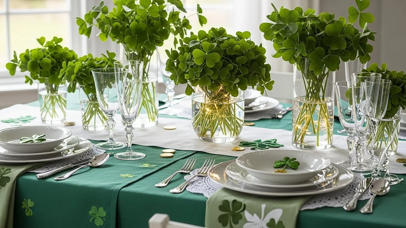 28 Stylish Shamrock Centerpieces That Impress Party Guests - superbvibe.com
